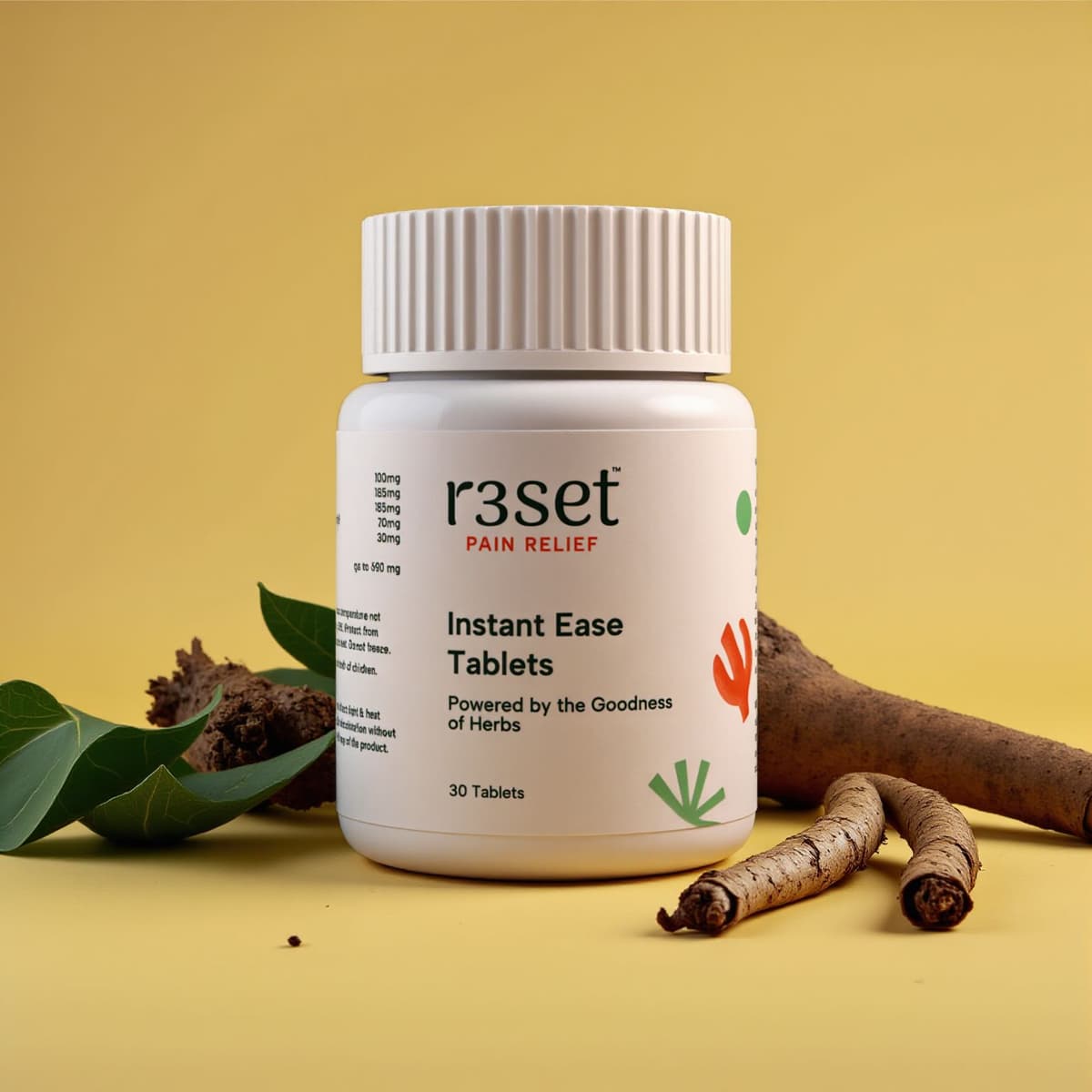 Instant Pain Relief Tablets | Herbal Pain Killer | Reset